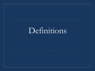 Definitions | PPT