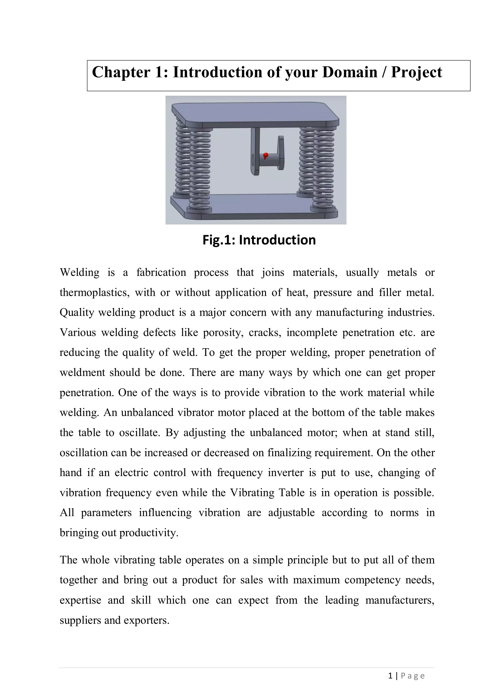 Vibration Table For Welding | PDF