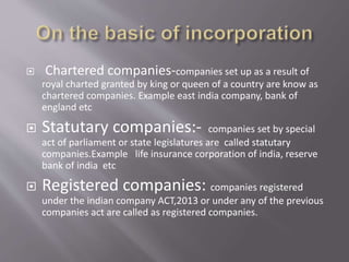 Definatin of a company | PPT