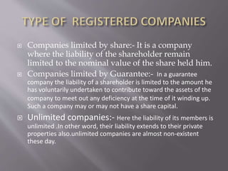 Definatin of a company | PPT