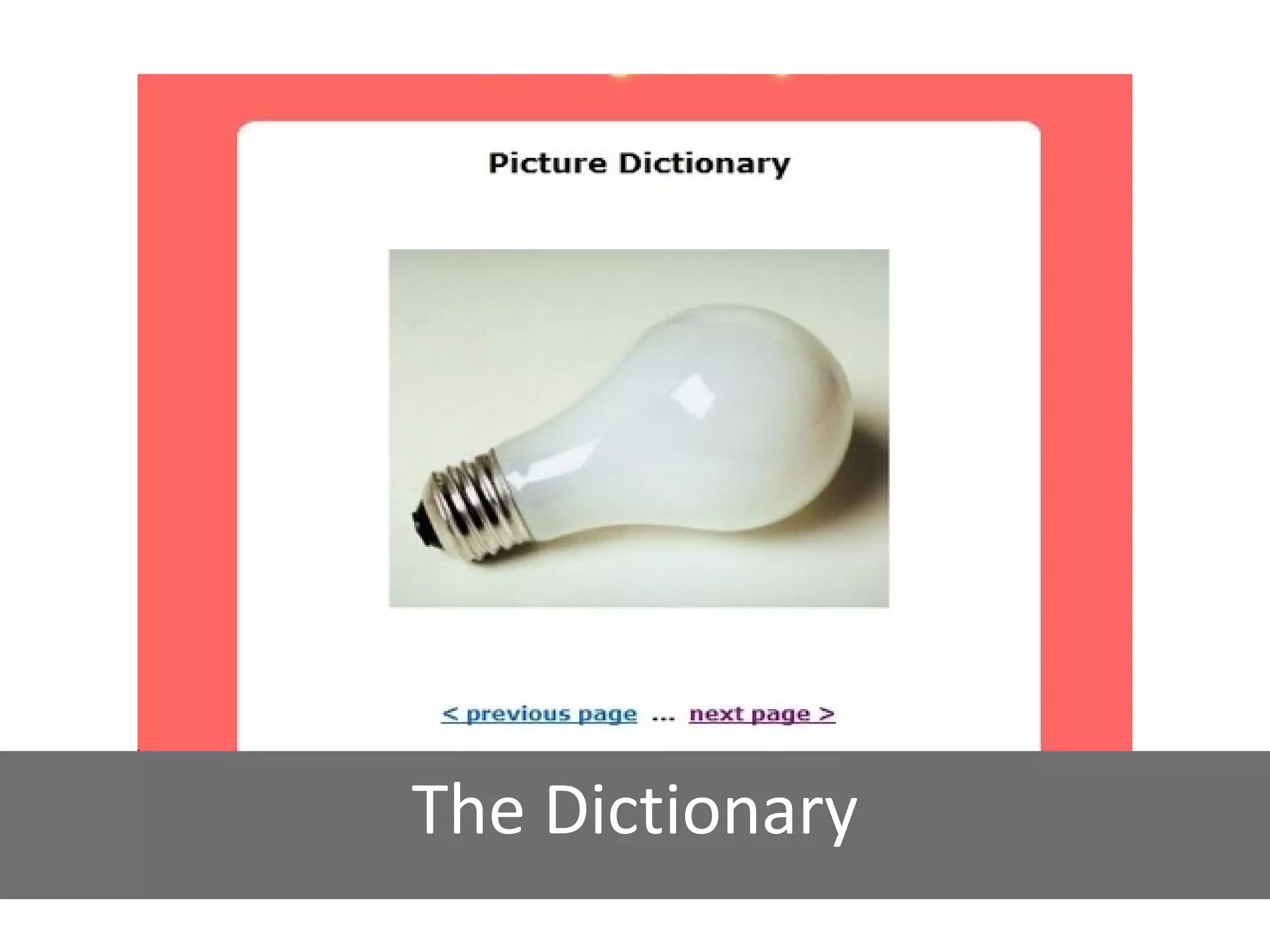 The Dictionary | PPT