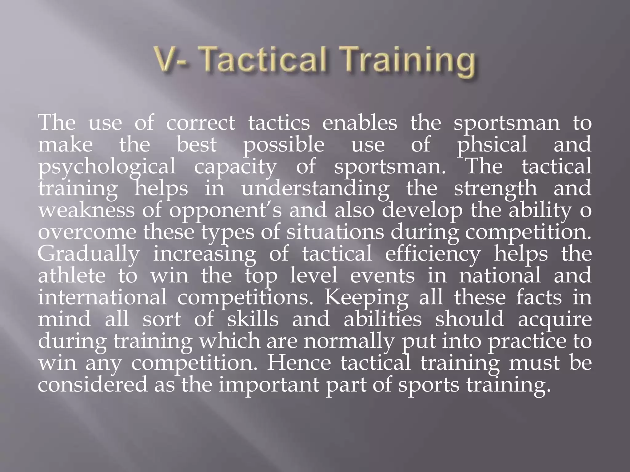 Defination and aims of sports training | PPTX