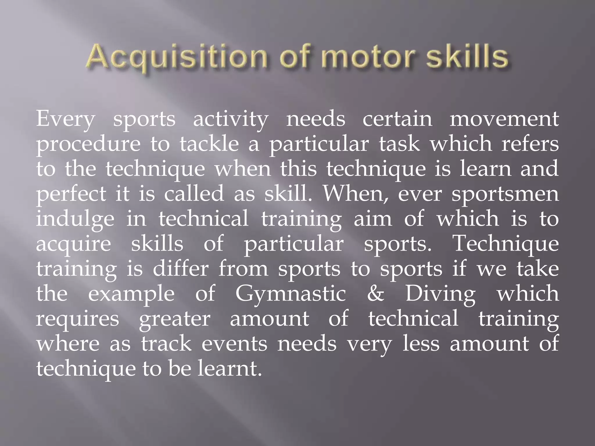 Defination and aims of sports training | PPTX