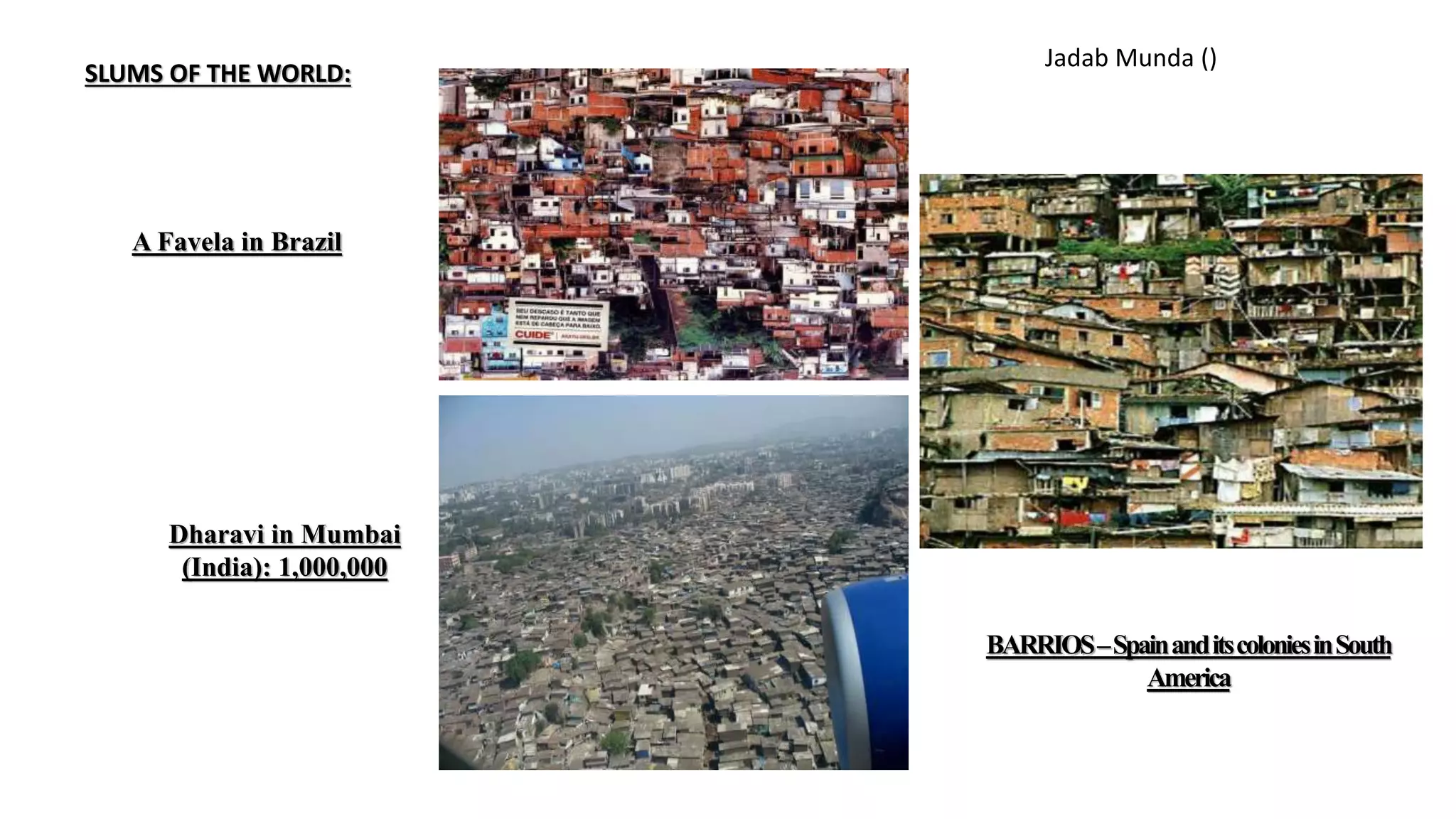 Defination and types of slums | PPTX