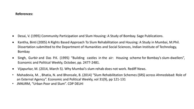 Defination and types of slums | PPTX