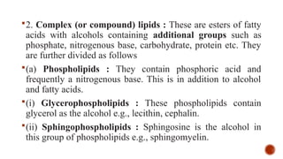 DEFINATION, CLASSIFICATION, AND FUNCTIONS OF LIPIDS.pptx