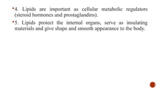 DEFINATION, CLASSIFICATION, AND FUNCTIONS OF LIPIDS.pptx