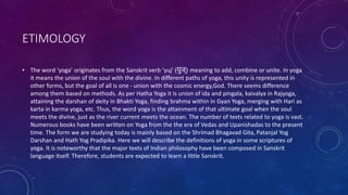 Defination of Yoga .pptx | Buddhism | Religion & Spirituality