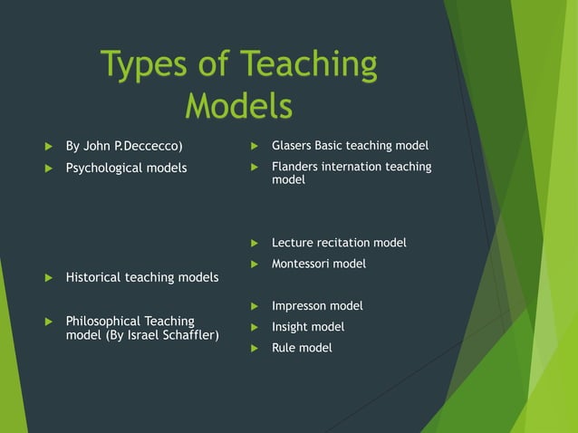 Models of teaching | PPTX