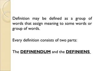 Defination unit 4 | PPT