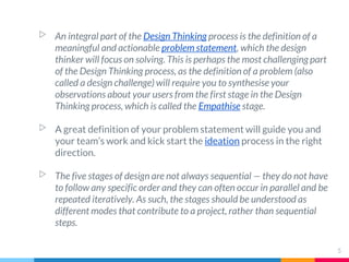 Design Thinking : Define | PPTX