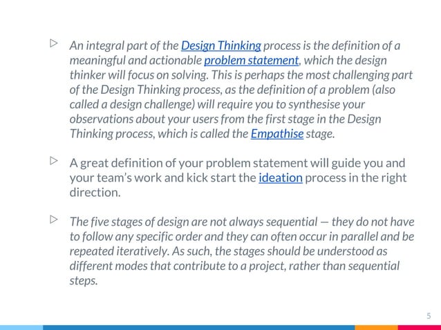 Design Thinking : Define | PPTX