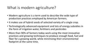 Define agriculture (Then and Now) | PPTX