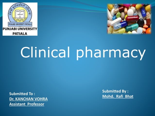 Define clinical pharmacy | PPTX | Pharmaceutical Industry | Industries