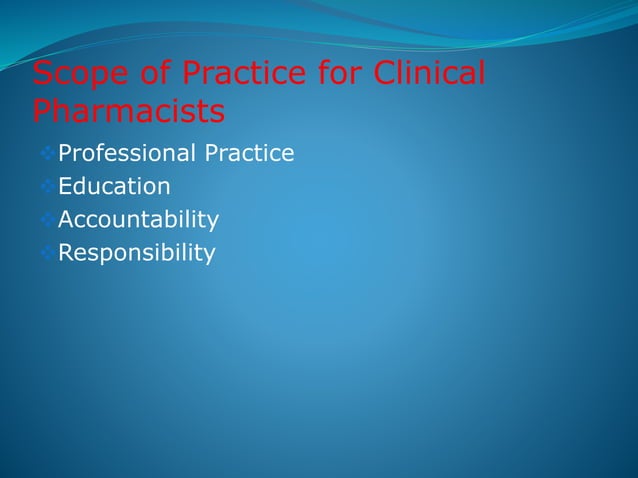Define clinical pharmacy | PPTX | Pharmaceutical Industry | Industries