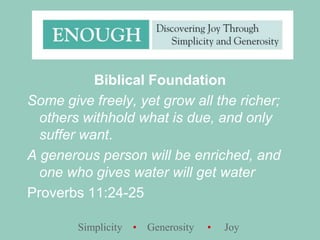 Defined by generosity | PPTX