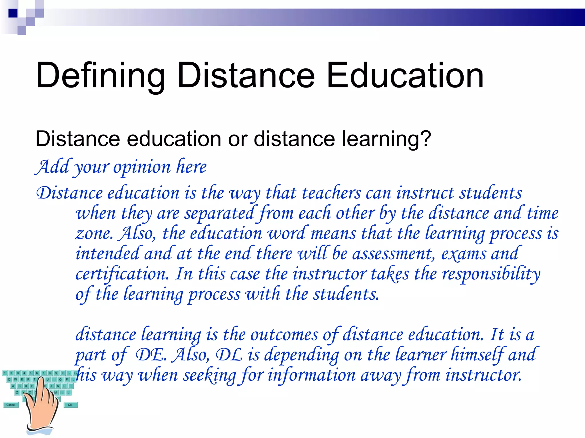 Define distance | PPT