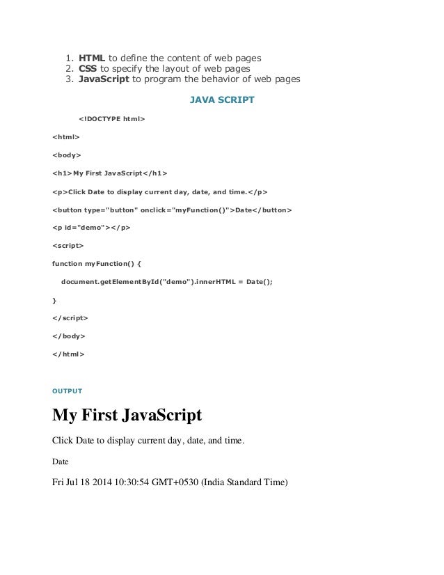 Define Html Css Jscript