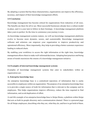 Define knowledge management & briefly explain its type by using example.pdf