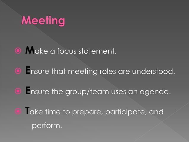 Define meeting, types of meeting, function of meeting, role of meeting ...