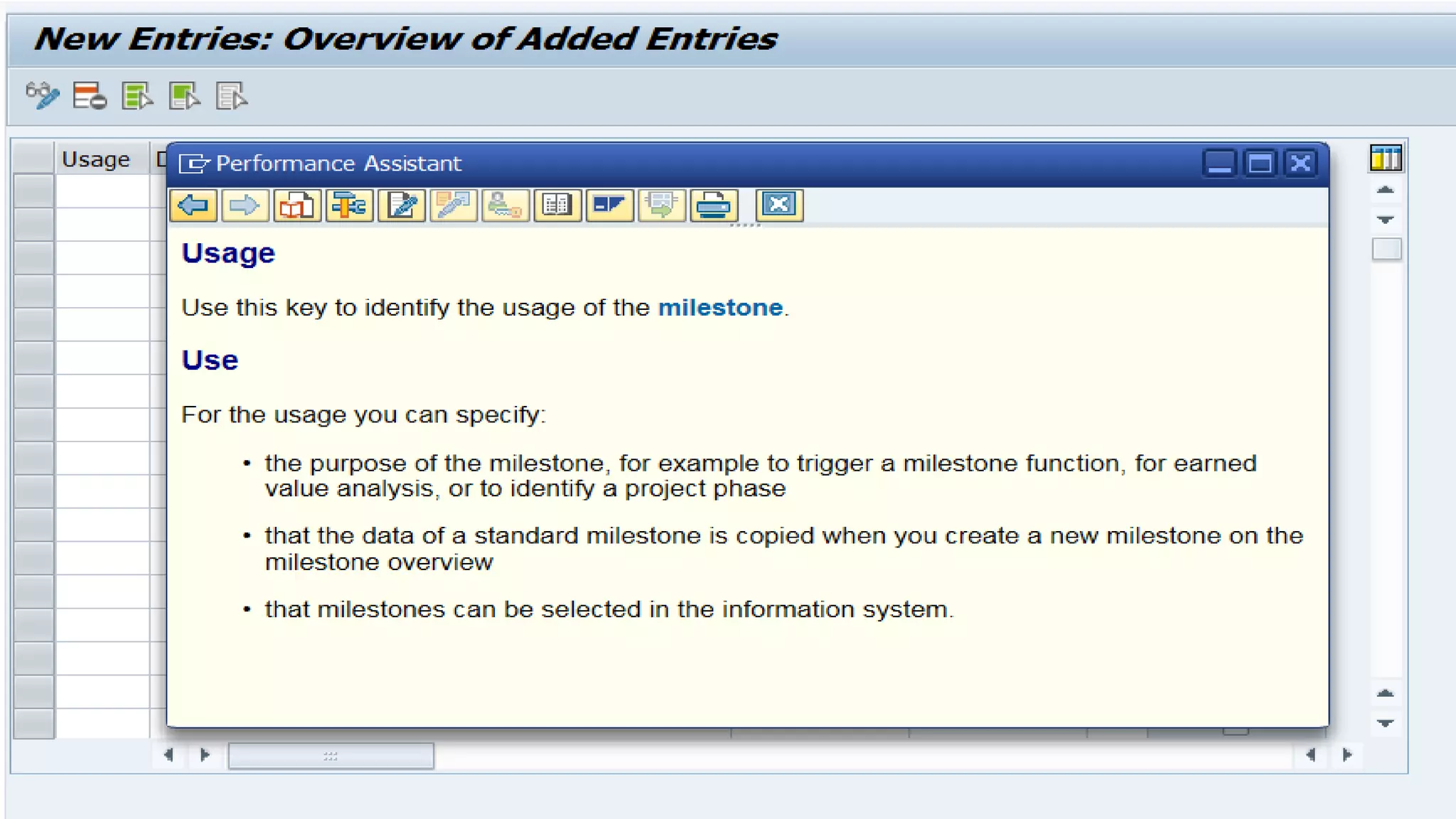 Define milestone usage | PDF