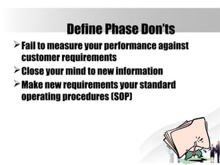 Define Phase of DMAIC in Six sigma -2.pptx | Business | Business and ...