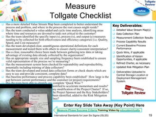Define phase lean six sigma tollgate template | PPTX