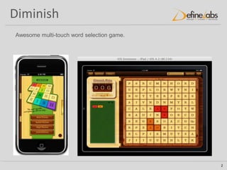 DefineLabs Mobile Apps Portfolio | PPT