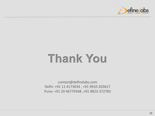 Define Labs : Portfolio / Projects / Our work | PDF
