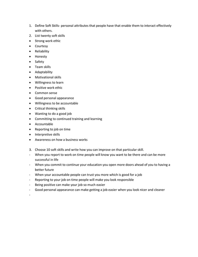 Define soft skills3 | PDF