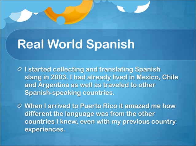 7 Terms to Define Spanish Slang And Their Meanings | PPT