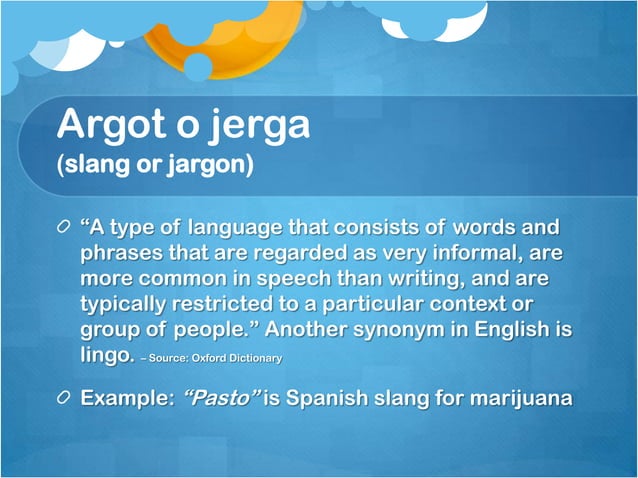 7 Terms to Define Spanish Slang And Their Meanings | PPT