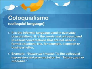 7 Terms to Define Spanish Slang And Their Meanings | PPT