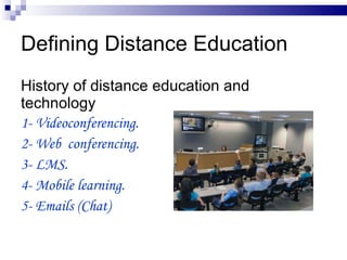 Definetion of distance education | PPT