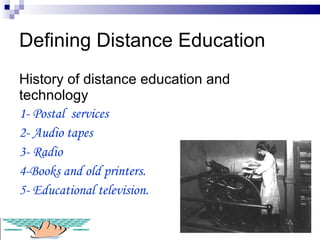 Definetion of distance education | PPT