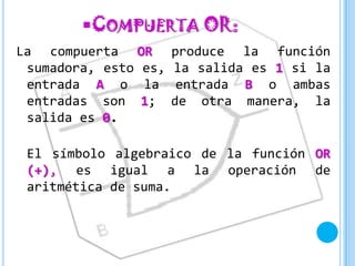 Definición de compuertas logicas | PPTX