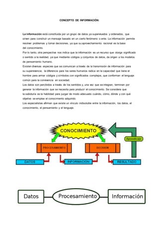 Definición de datos e informaciòn | DOCX