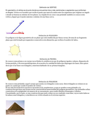 Definición de geometría | DOCX