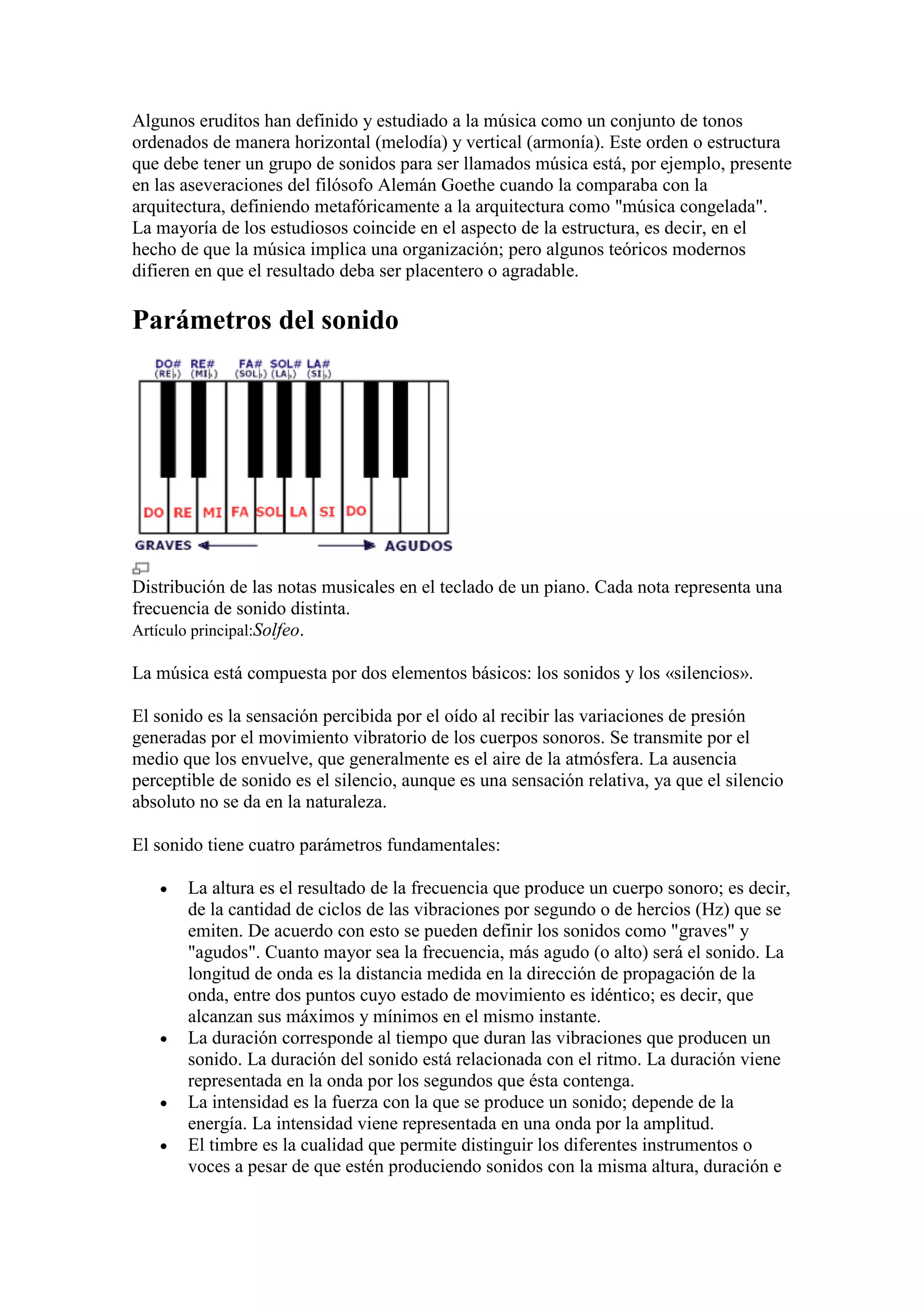 Definición de la música | DOCX