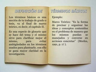 Definición de términos básicos | PPTX