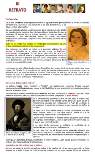 Definición retrato | PDF