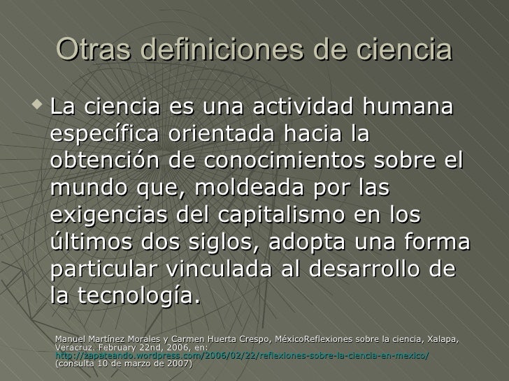 Concepto De Ciencia