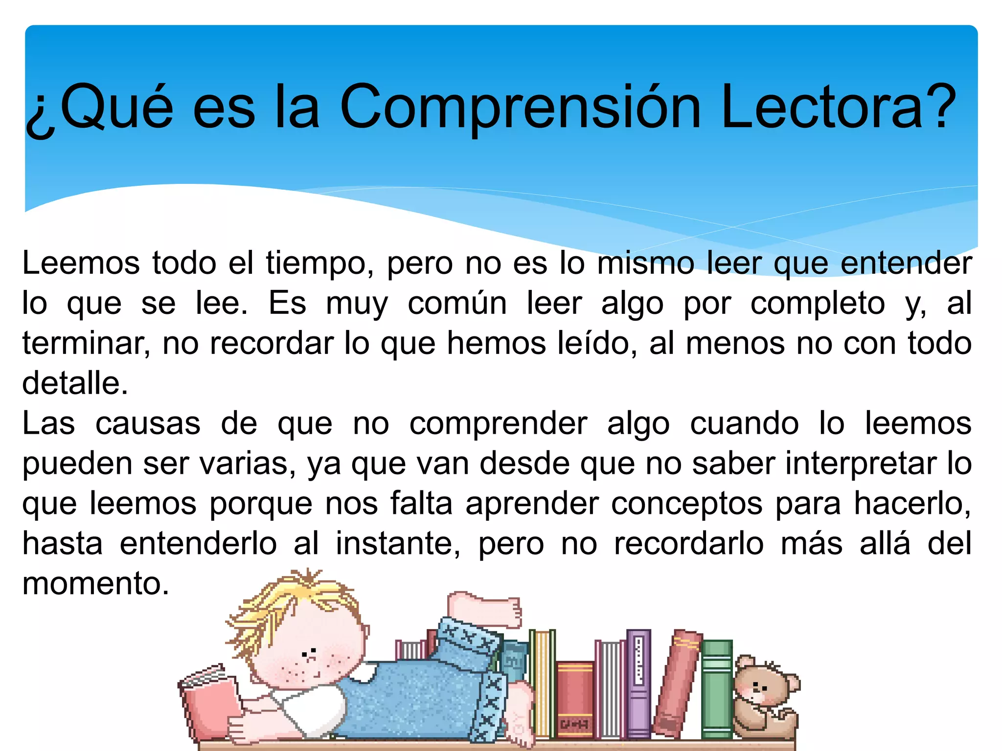 Definicion Comprension Lectora | PPTX