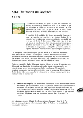 Definicion de alcance | DOCX