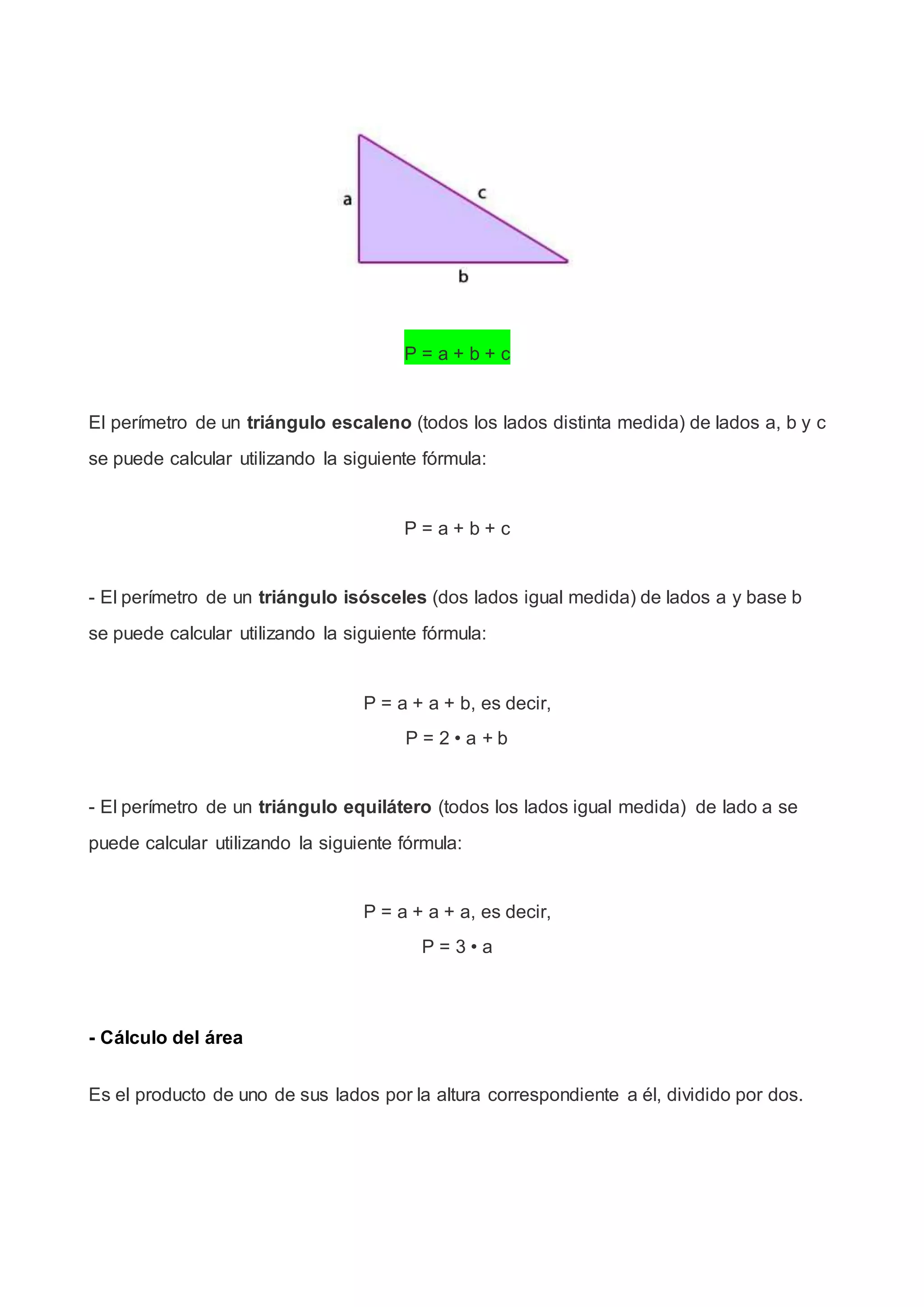 Definicion de area y perimetro | DOCX
