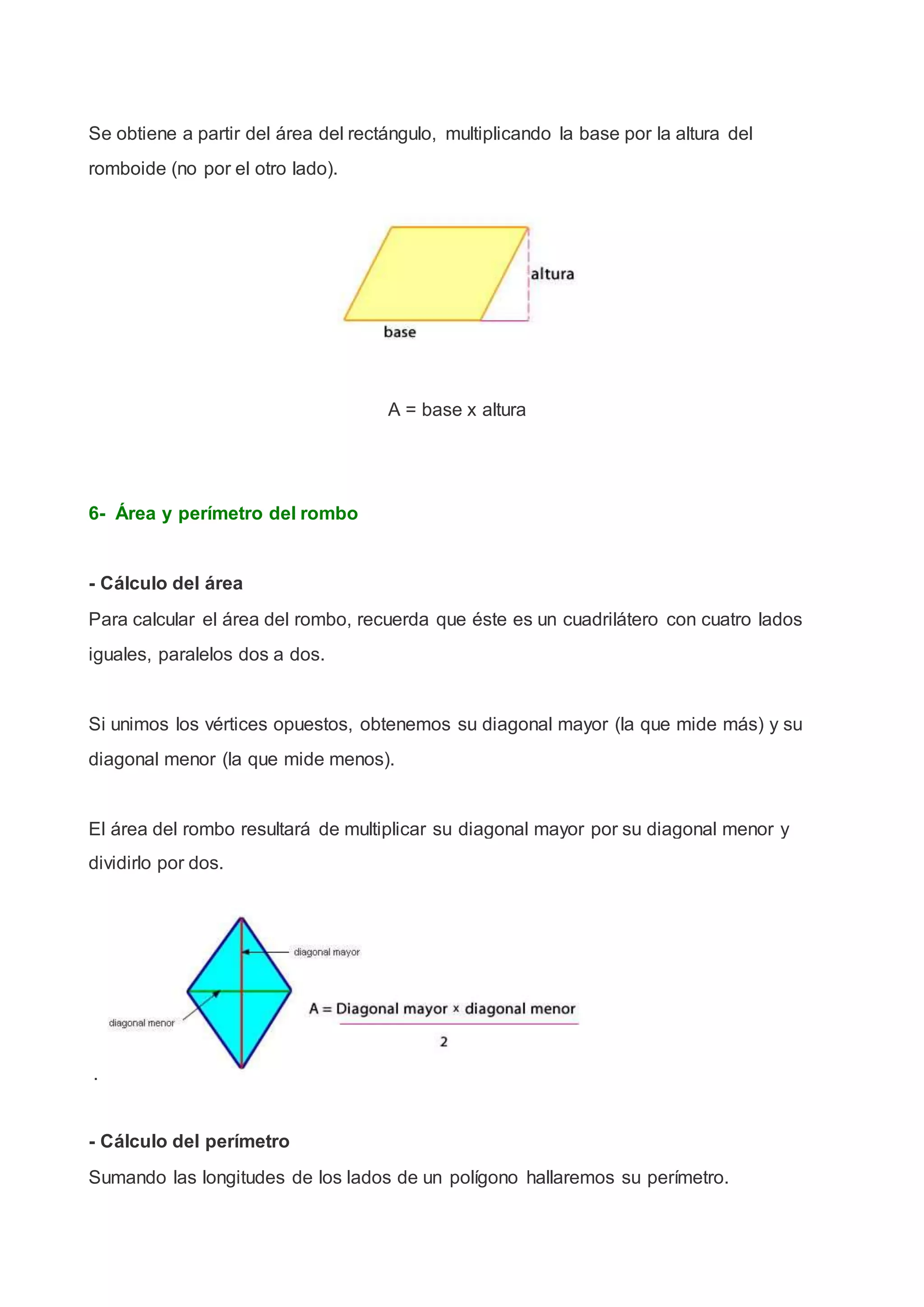 Definicion de area y perimetro | DOCX