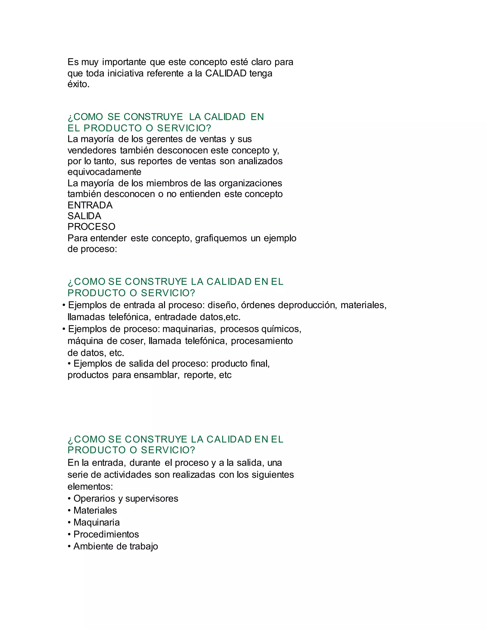 Definicion de calidad | PDF Definicion de calidad | PDF