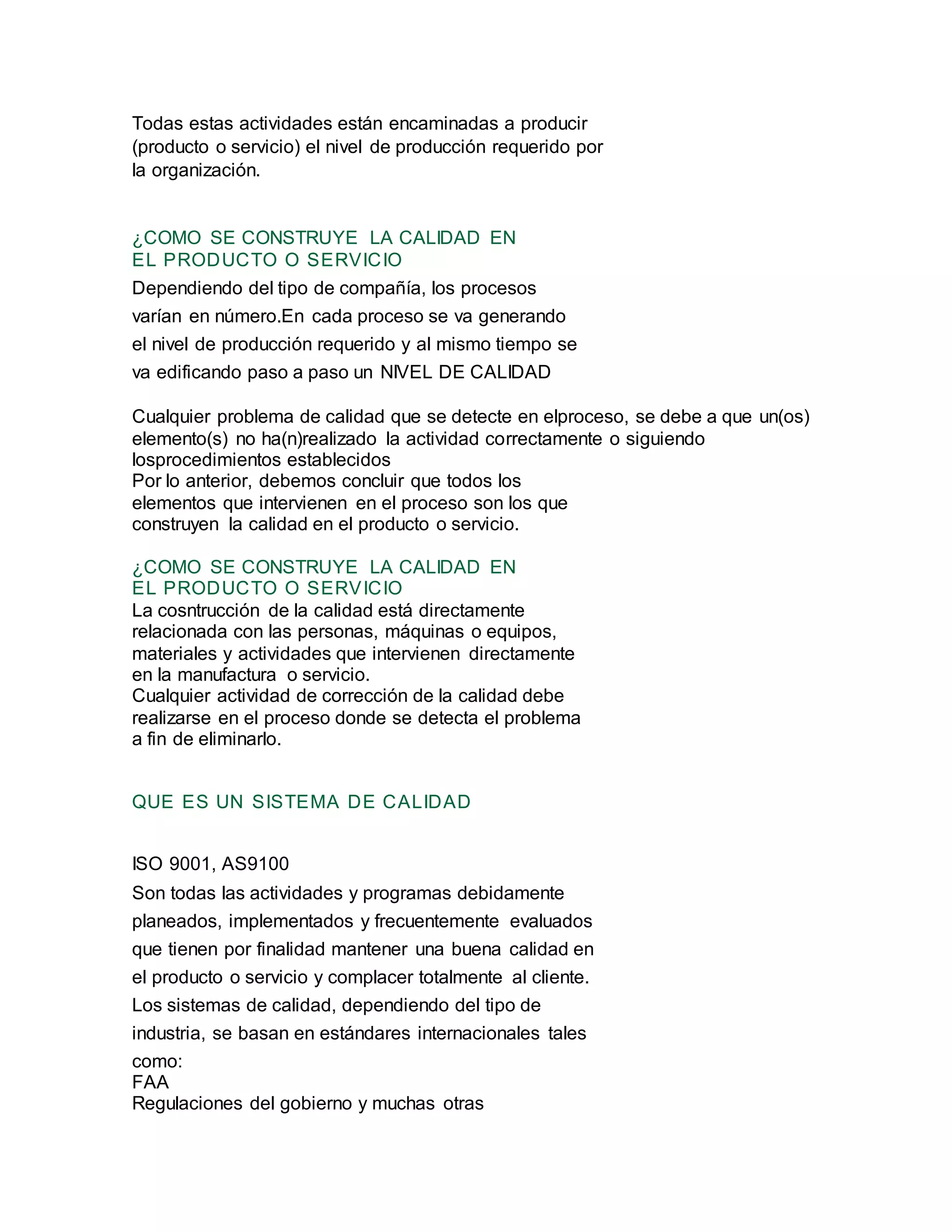 Definicion de calidad | PDF Definicion de calidad | PDF