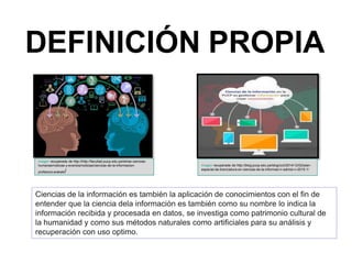 Definición de ciencias de la información | PPTX