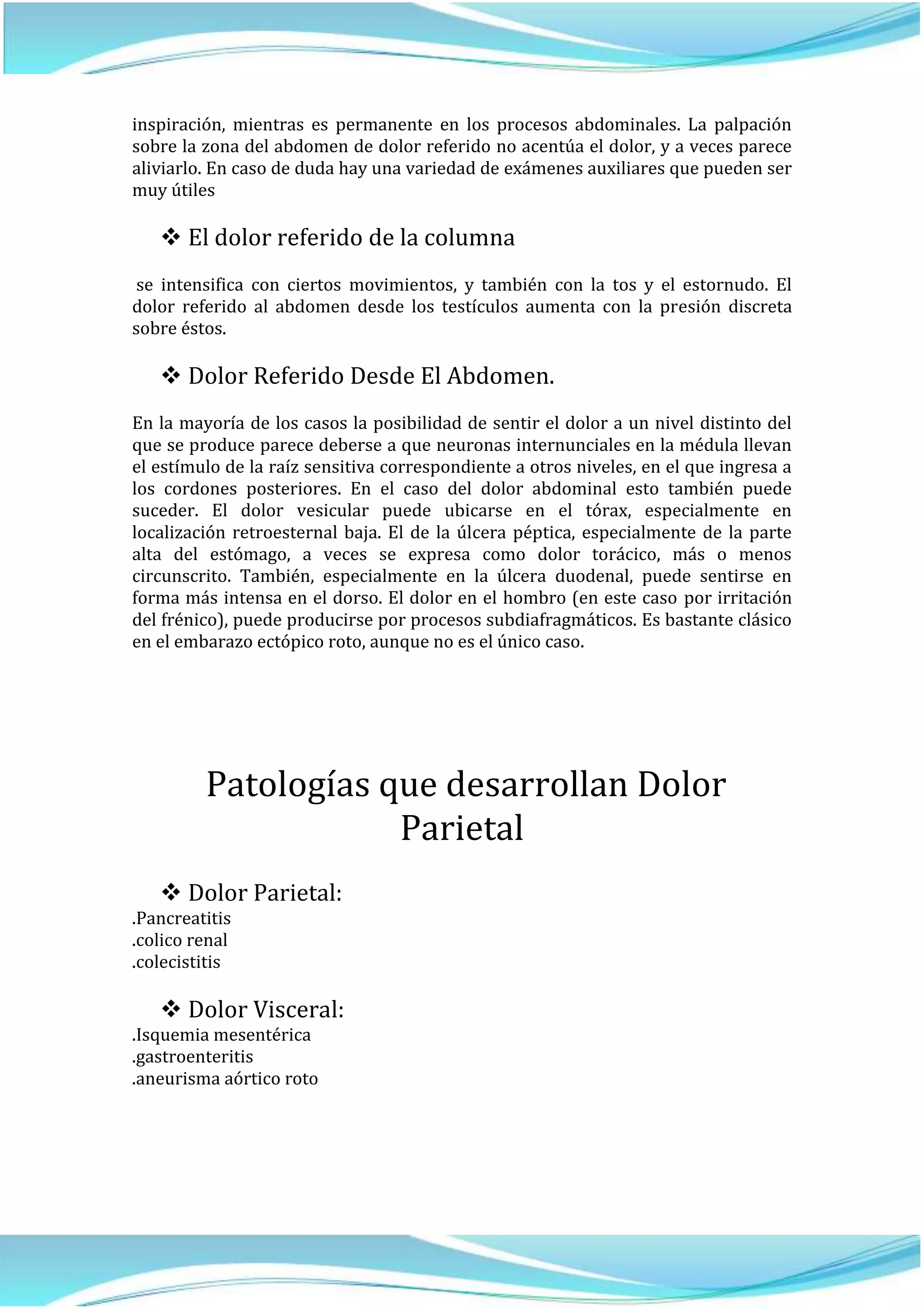 Definicion de dolor toracico | DOCX